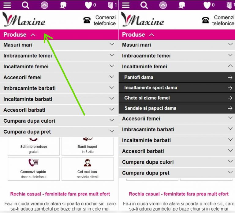 Cum să cumperi ce-ţi doreşti de la maxine.ro - Maxine Over 50